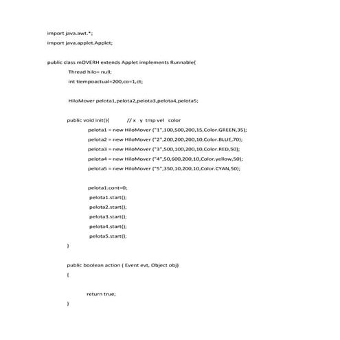 programa pelotas java | PDF