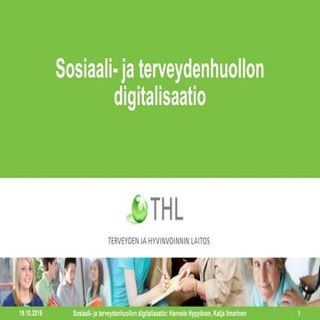 Sosiaali- ja terveydenhuollon digitalisaatio | PPTX