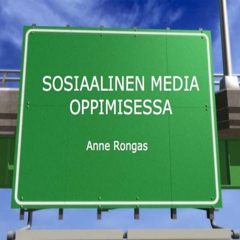 Sosiaalinen media ja oppiminen | PPT