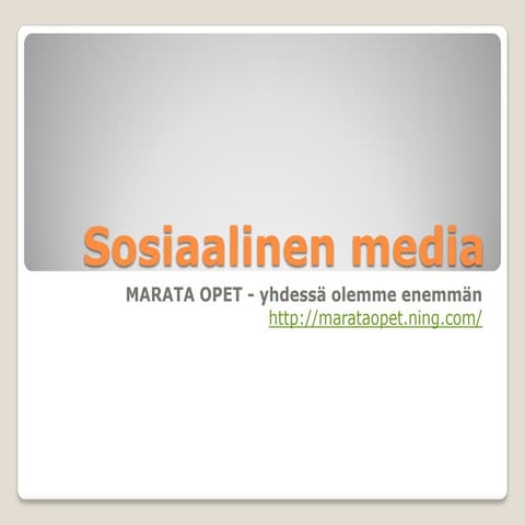 Sosiaalinen Media | PDF