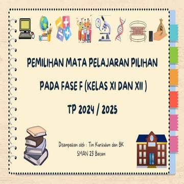 SOSIALISASI PEMILIHAN MATA PELAJARAN PILIHAN PADA FASE F .pptx