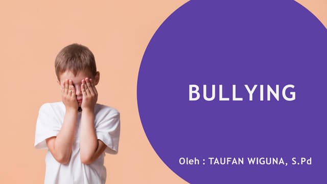 Powerpoint bullying di sekolah dan cara mengatasinya.pptx