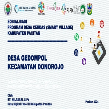 SOSIALISASI PEMBENTUKAN DESA CERDAS-2024 DESA GEDOMPOL | PPTX