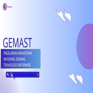Sosialisasi Gemastik Pagelaran Mahasiswa Nasional Bidang Teknologi ...