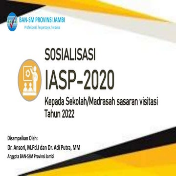 sosialisasi IASP-2020.pptx | Free Download