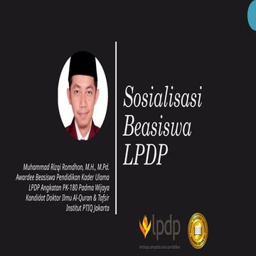 Sosialisasi_LPDP.pptx msjaknxkbxjbxkbnksbdhsbcb | PPTX