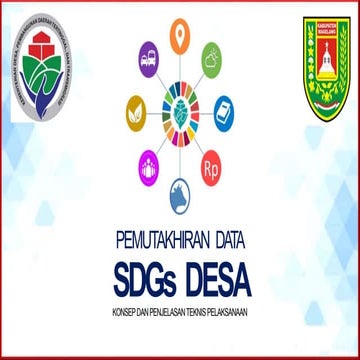 SOSIALISASI MGDs DESA Kementerian Desa PDTT | PPTX
