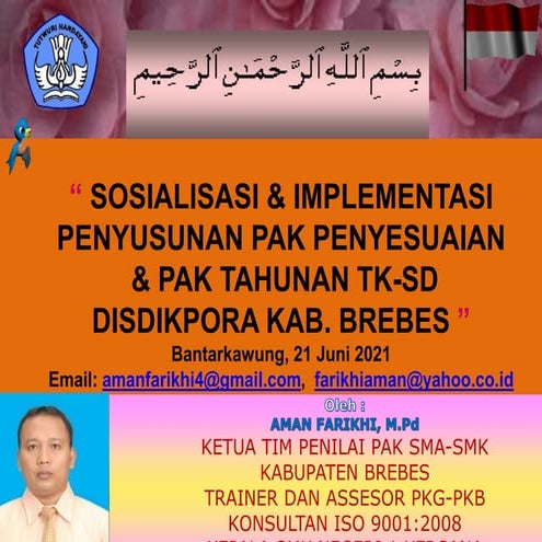 Sosialisasi PAK Tahunan SD-TK Aman F.ppt