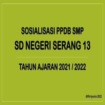 SOSIALISASI PPDB SMP.pptx DSFS SDSS SDS SD | PPTX