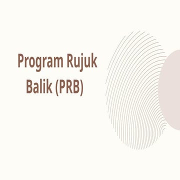 Buku Panduan Praktis BPJS Kesehatan - Program Rujuk Balik (PRB) | PDF