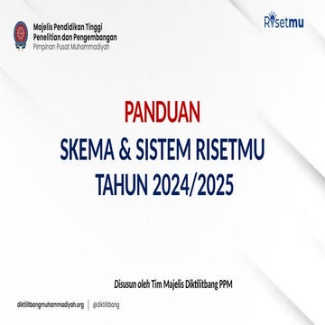 Sosialisasi RisetMu Batch VIII Majelis Dikti Litbang PP Muhamamdiyah | PPT