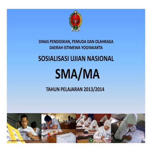 Sosialisasi Ujian Nasional SMA MA Tahun 2014 | PDF