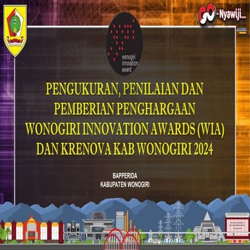 Sosialisasi WIA 2024 kabupaten wonogiri tahun 2024 | PPT