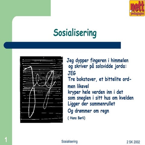 Sosialisering | PPT