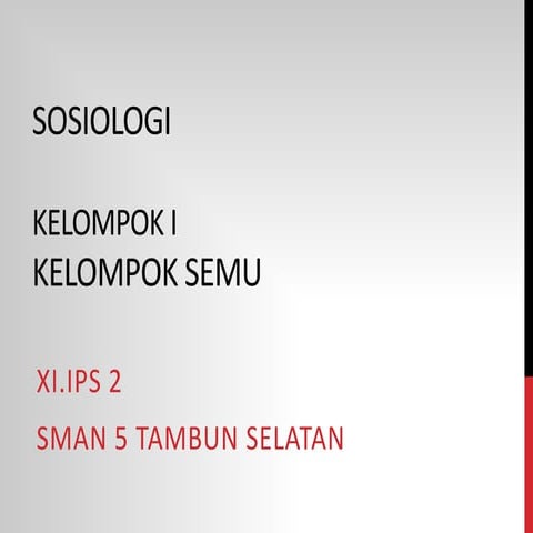 Sosiologi | PPTX