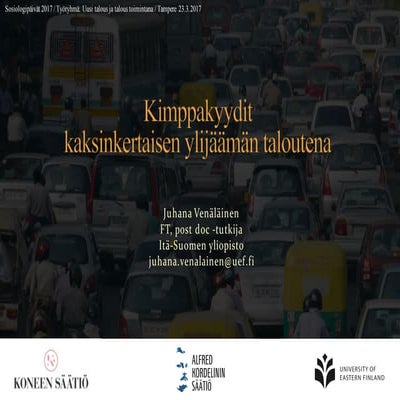 Kimppakyydit kaksinkertaisen ylijäämän taloutena | PDF