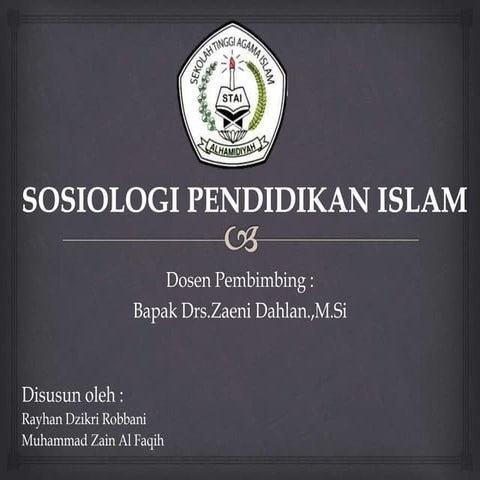 SOSIOLOGI PENDIDIKAN ISLAM.pptx