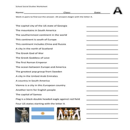 SOS Alpha Worksheet A | PDF