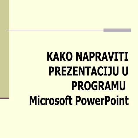 Izrada prezentacija (powerpoint) 1.dio