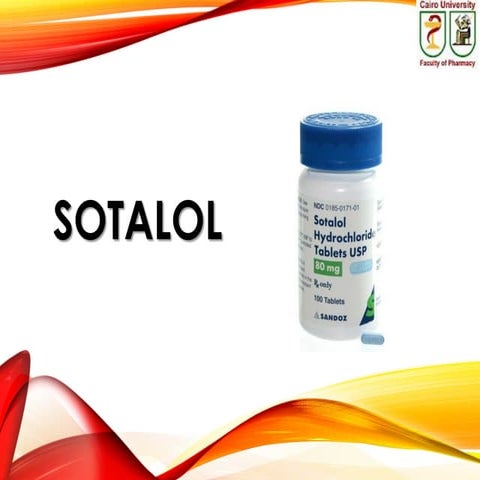 Sotalol as a anti arrhythmic beta blocker drug | PDF