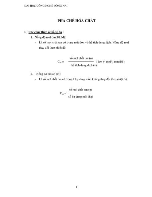 So tay pha che hoa chat | PDF