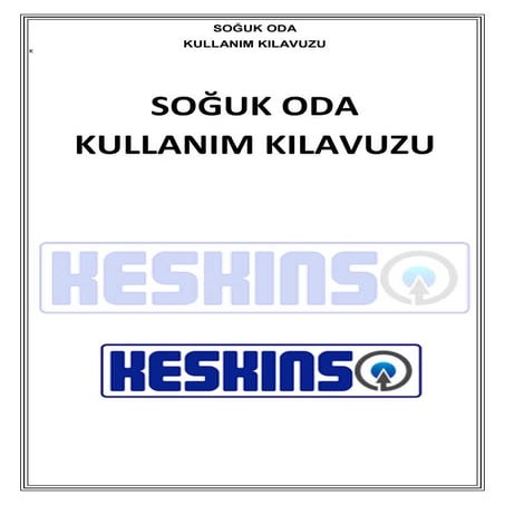 Soğuk oda kullanimi | PDF