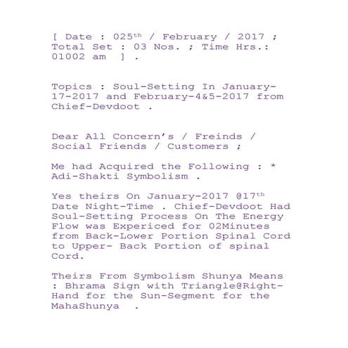 Soul setting in january-17-2017 and february-4&5-2017 from chief ...