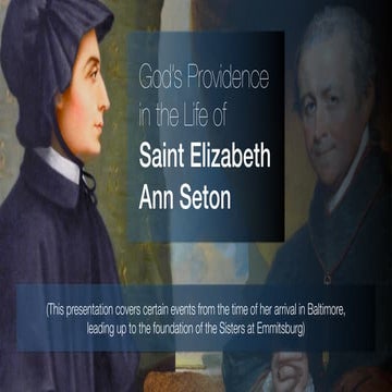 Five Themes in the Life of St. Elizabeth Ann Seton | PDF