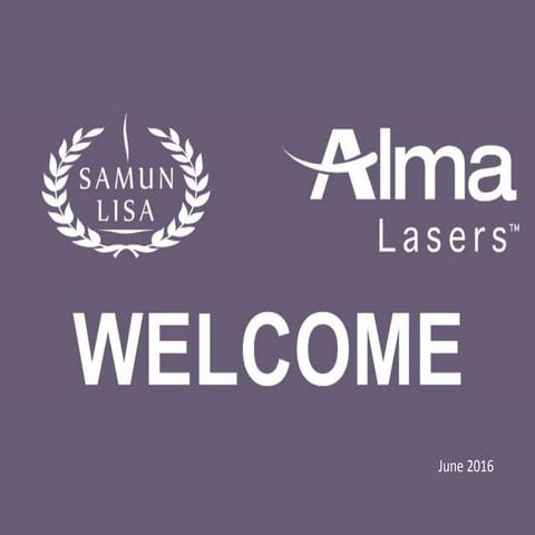 Samun Lisa Visit @ Alma Lasers | PPTX