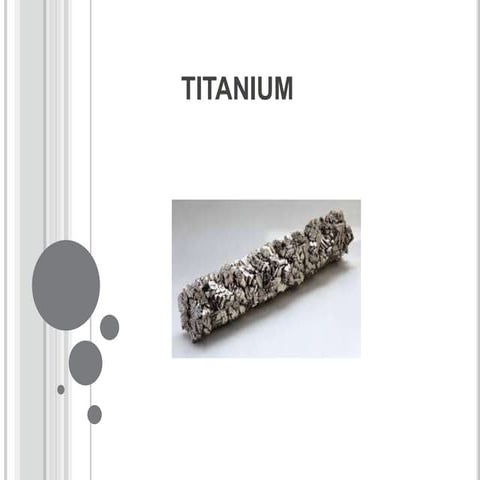 TITANIUM CHLORIDE [PHARMACEUTICAL REAGENT] | PPTX