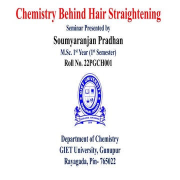 Physical changes that take place within hair structure when styling ...