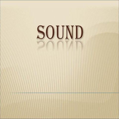 Sound | PPT