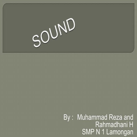 Sound | PPT