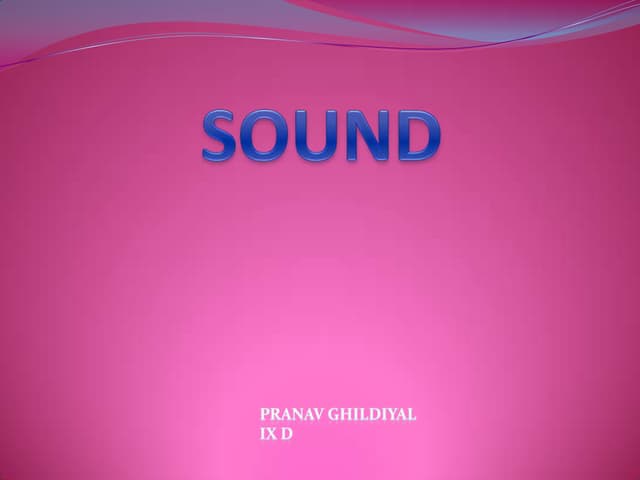 Periodic and aperiodic sounds (2) | PPTX