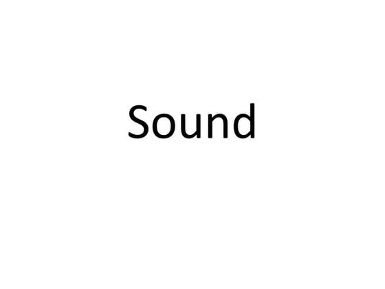 Sound | PPT