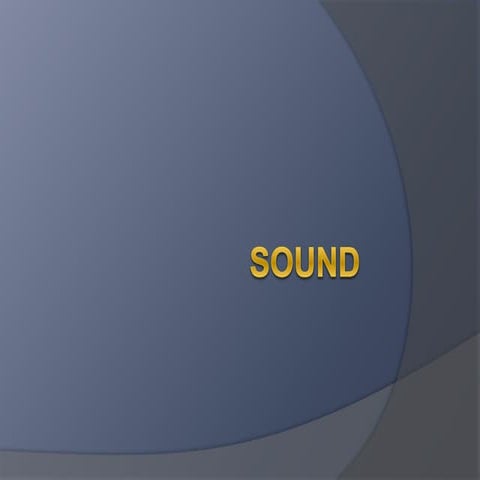 Sound | PPT