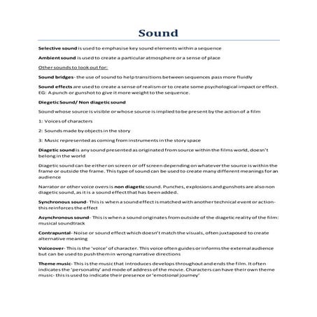 Types of Sound | PPTX