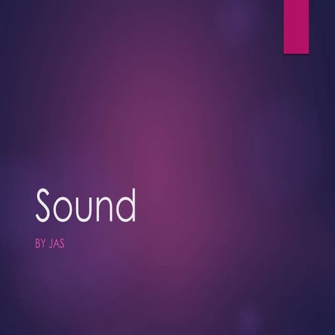 Sound Presentation MEDIA A2 | PPTX