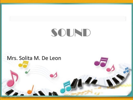 Sounds all around us ( Class 5 ) | PPT