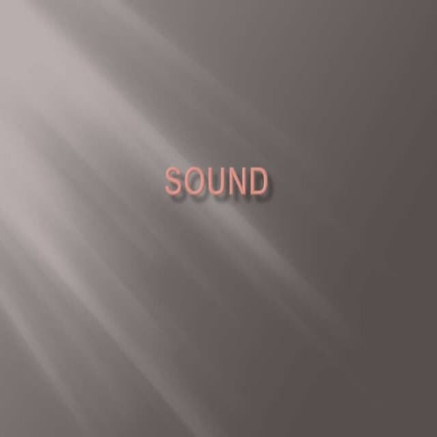 Sound | PPTX