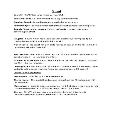 Types of Sound | PPTX