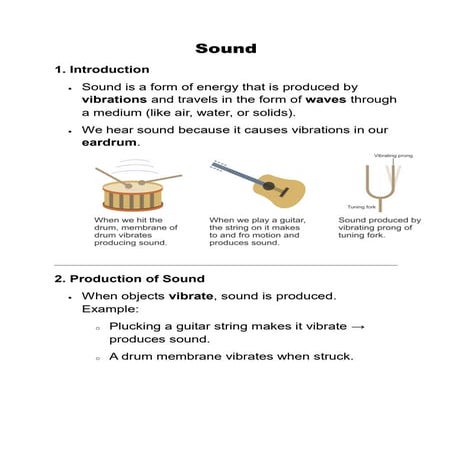 Sound :How its produced and propagated | PPTX