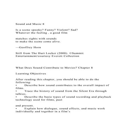 Sound and Music 8Is a scene spooky Funny Violent Sad .docx