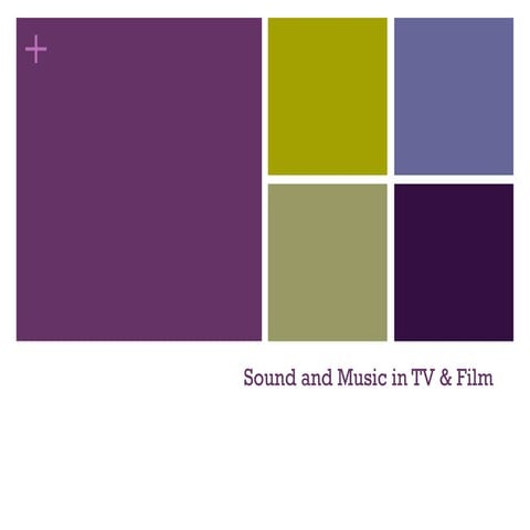 Sound And Music In Film | PPS
