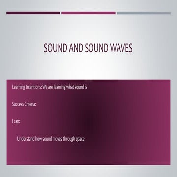 Lesson about Sounds and Silence Music Subject G2 | PPTX