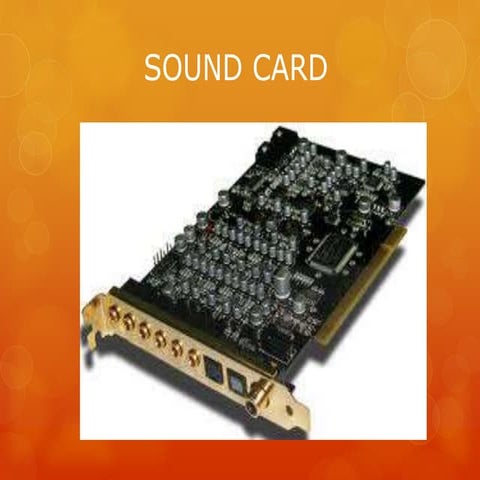 Sound card-k1 | PPTX