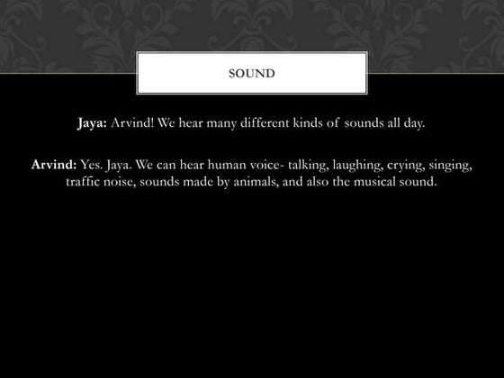 Properties of Sound | PPT