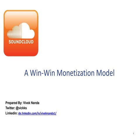 Sound Cloud Monetization | PPT