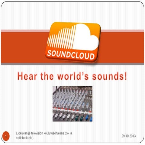 SoundCloud Esittely - Joonas Piiroinen | PPTX