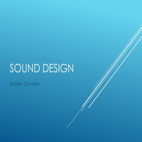 Sound design | PPTX